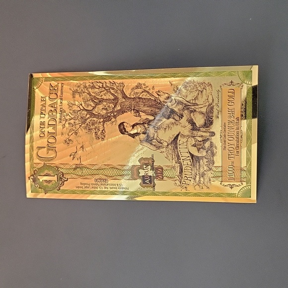 Other | 1 Utah Goldback 1100 Troy Ounce 24k Gold | Poshmark